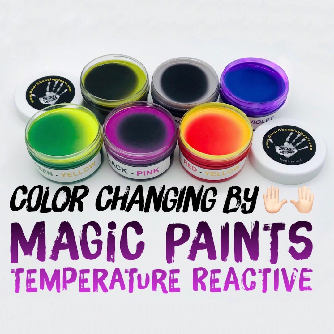 Thermochromic Magic Paint: Color Changing, Secret Message, Arts ...