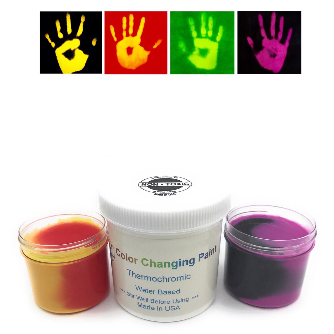 Temperature Activated Color Changing Thermochromic Paints Heat ...