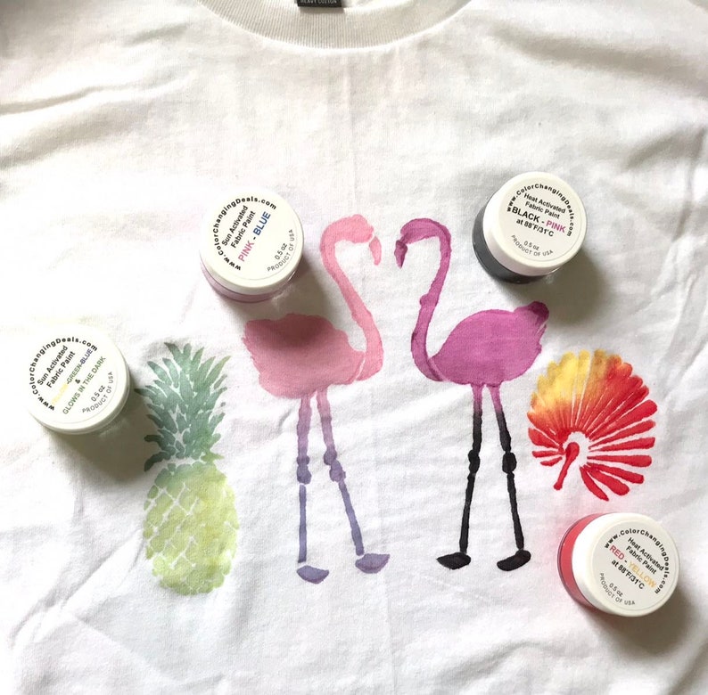 Color Changing Fabric Paint: UV Activated, Sun Reactive Photochromic ...