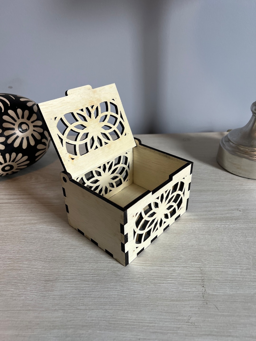 Laser Cut Mandala Patter Keepsake Box - Etsy
