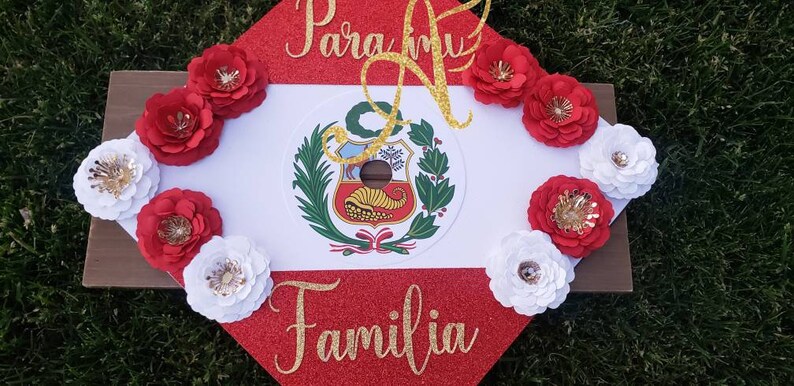 Graduation Cap Topper Custom Cap Cap Topper Peru Graduation - Etsy