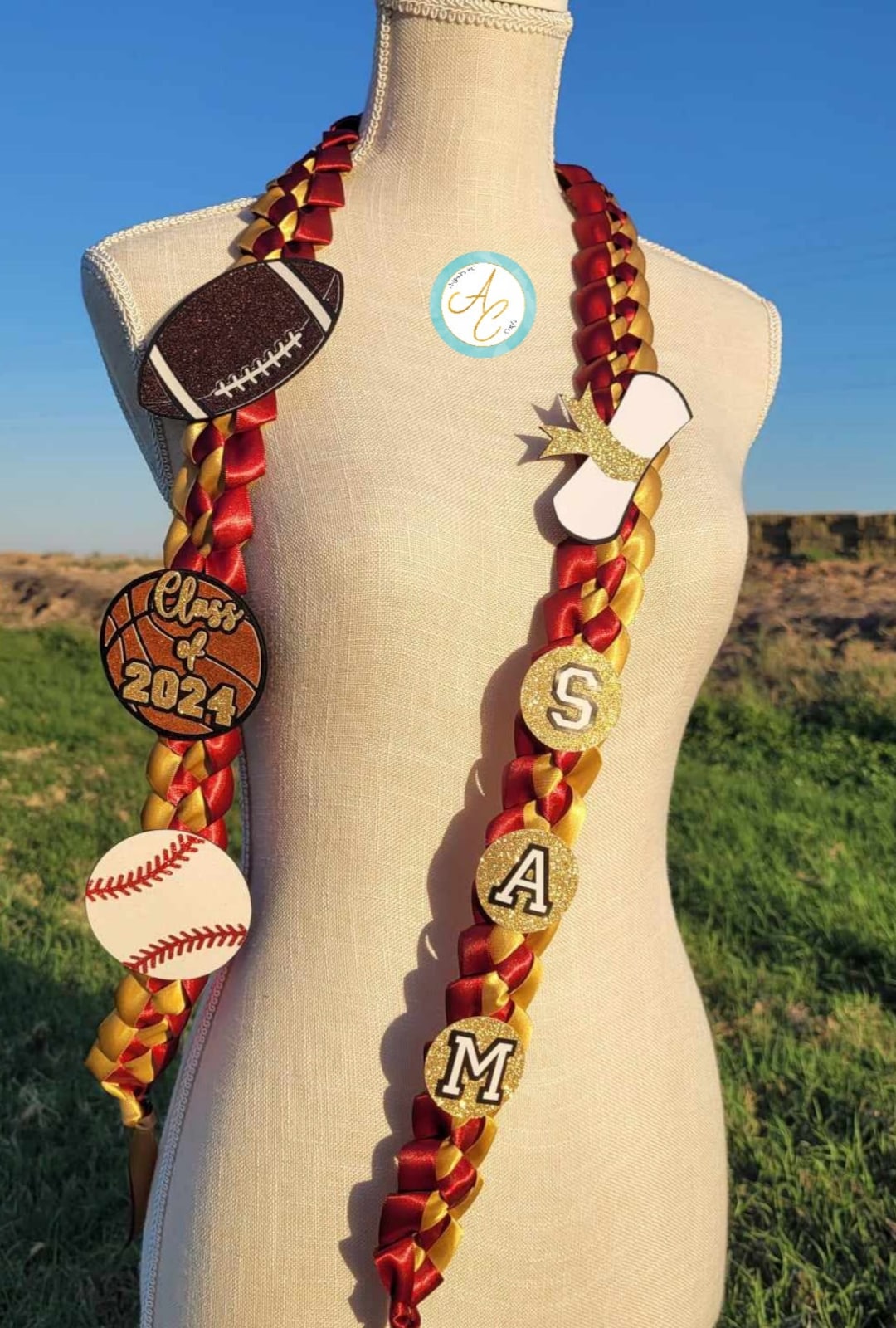 Sport Lei, Graduation, Lei Balls Personalize Lei, Senior, College ...