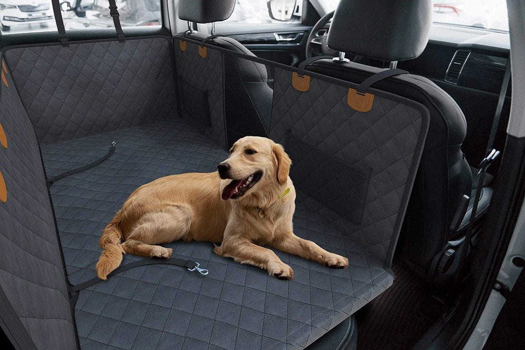 Katziela Large Seat Guard Waterproof Back Seat Extended Cover With Mesh ...