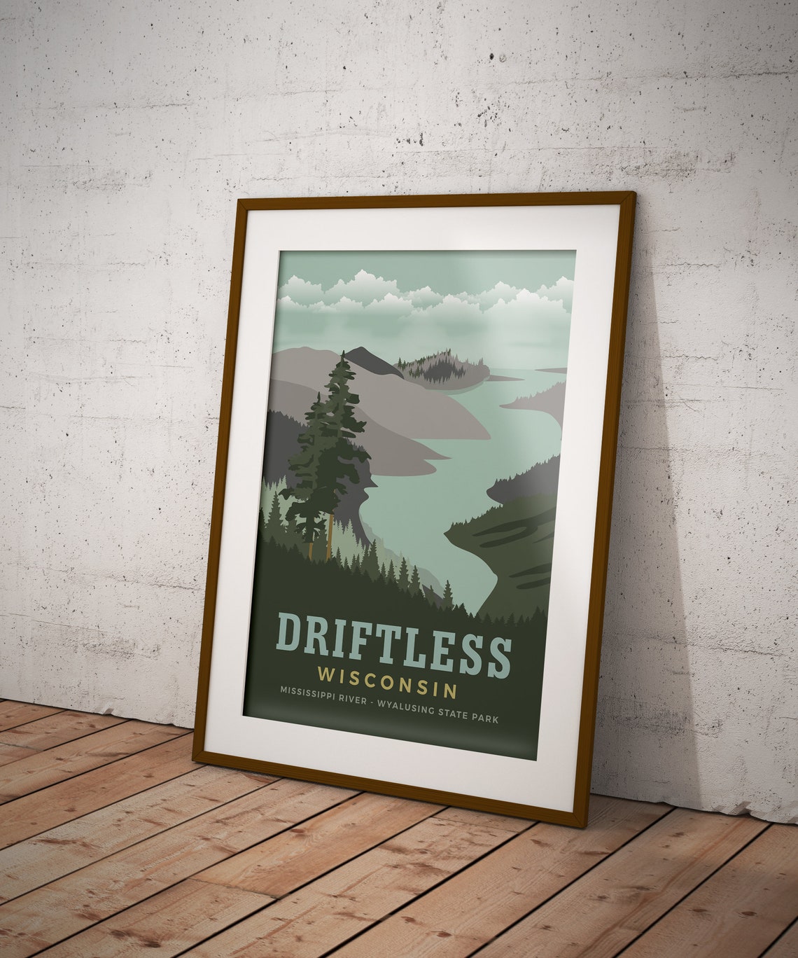 Driftless Region Wisconsin Poster - Etsy