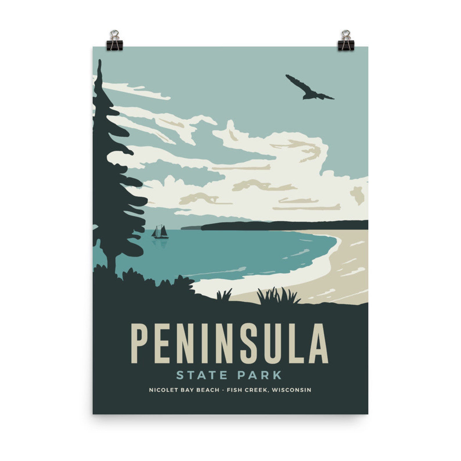 Peninsula State Park Wisconsin Poster - Etsy