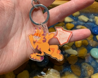 Garfield Charm - Etsy