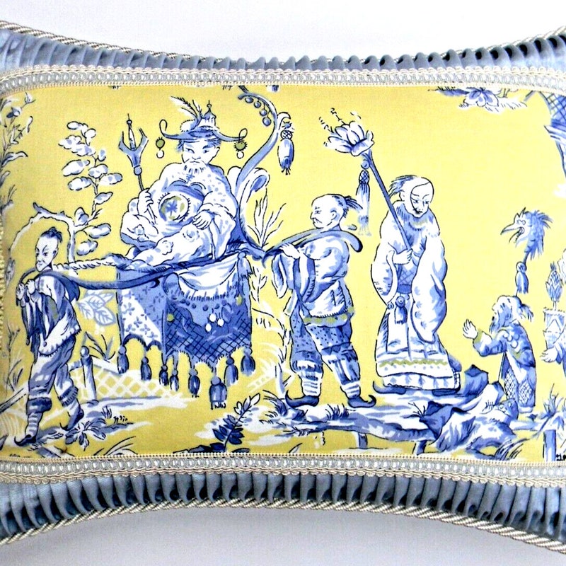 Yellow Chinoiserie Fabric - Etsy