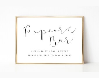 Popcorn sign | Etsy