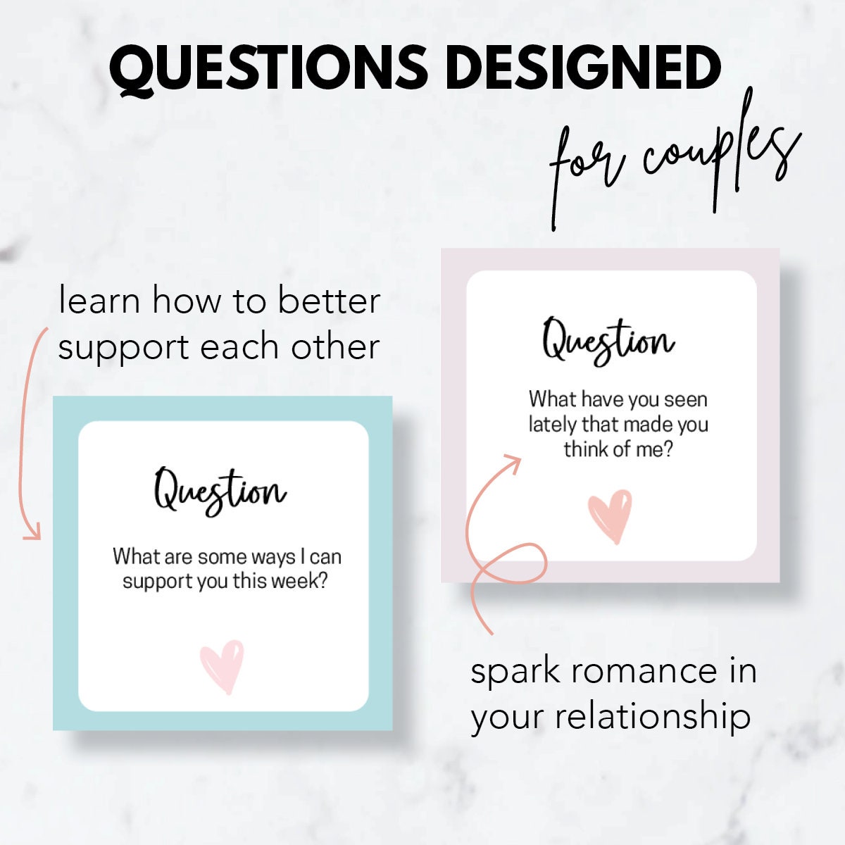 Date Night Table Topics Conversation Cards (printable -- Instant ...