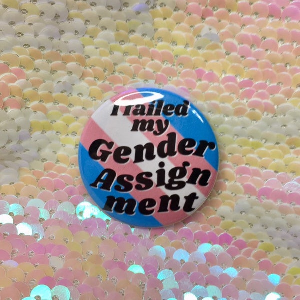 Trans Pride Button - Etsy