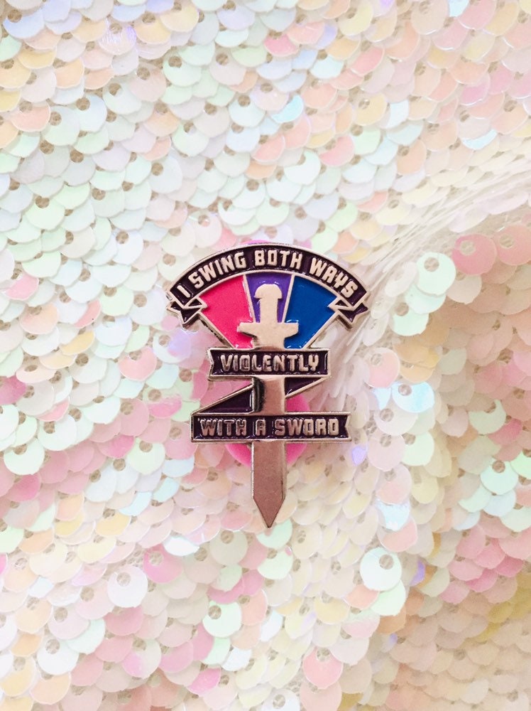 Swing Both Ways Bi Pride Enamel Pin - Etsy