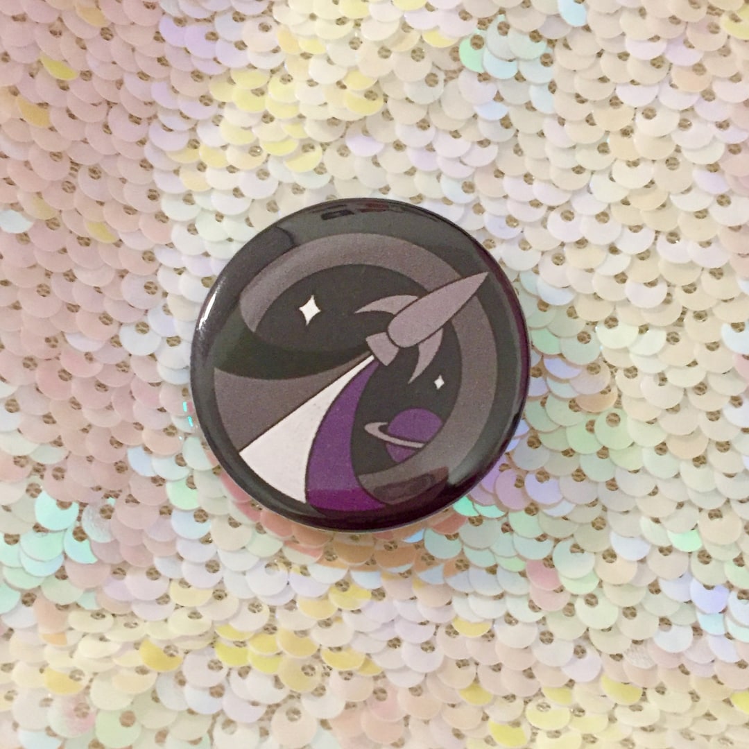 Space Ace Rocket Badge Button - Etsy