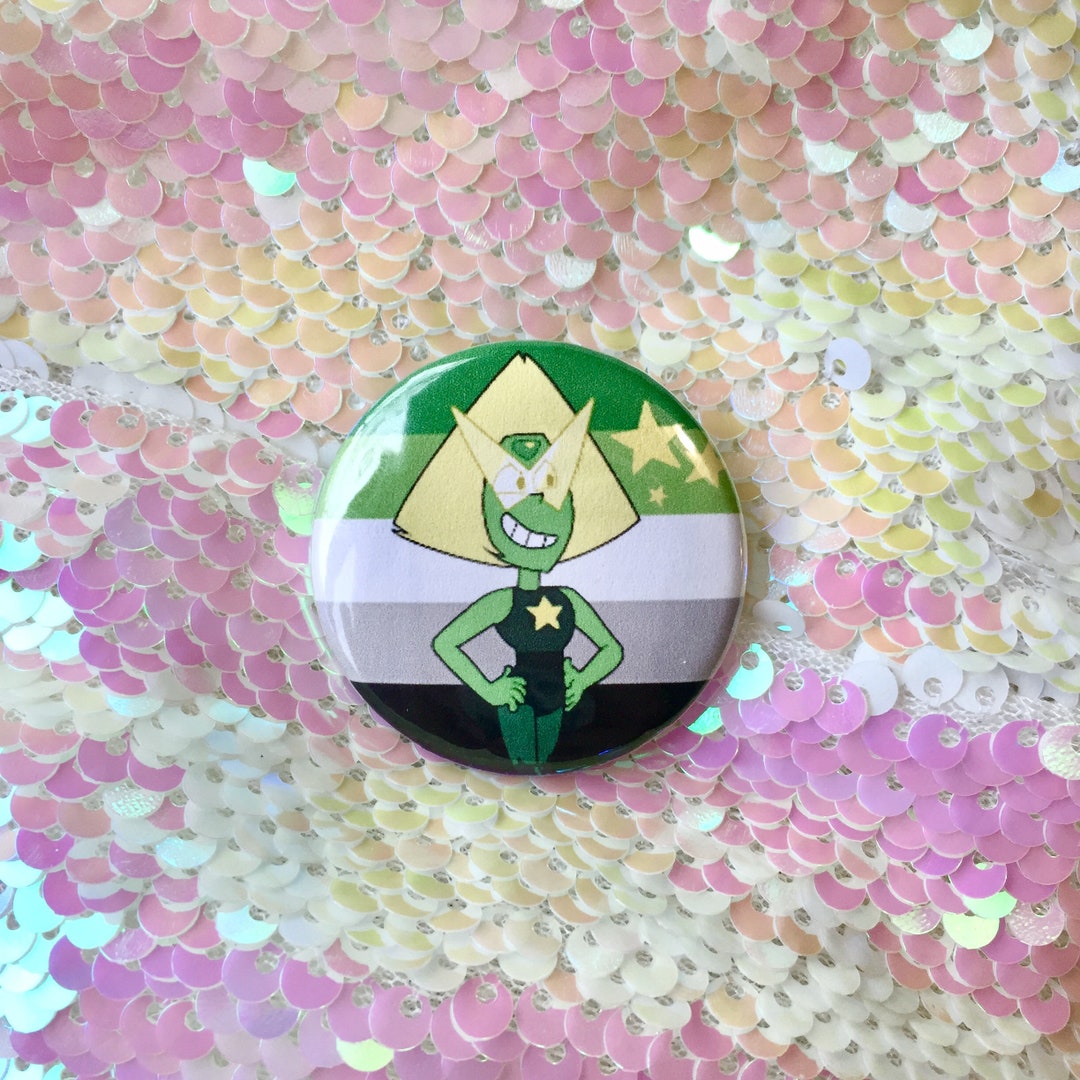 Peridot Aromantic Pride Button - Etsy