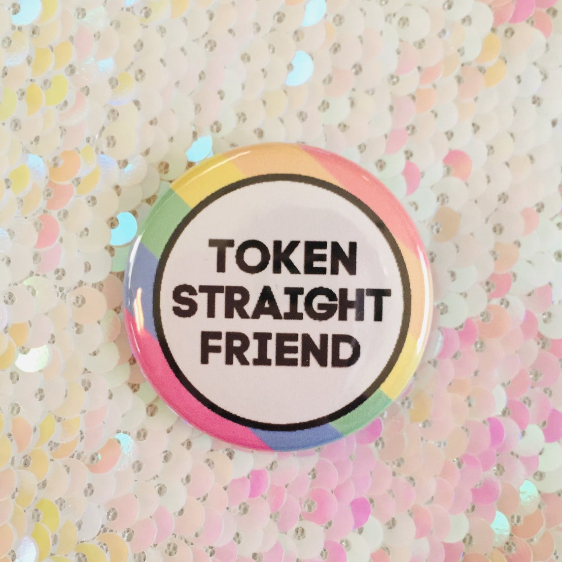 Token Straight Friend Button - Etsy
