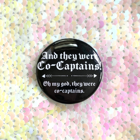 And They Were Co-captains Button - Etsy
