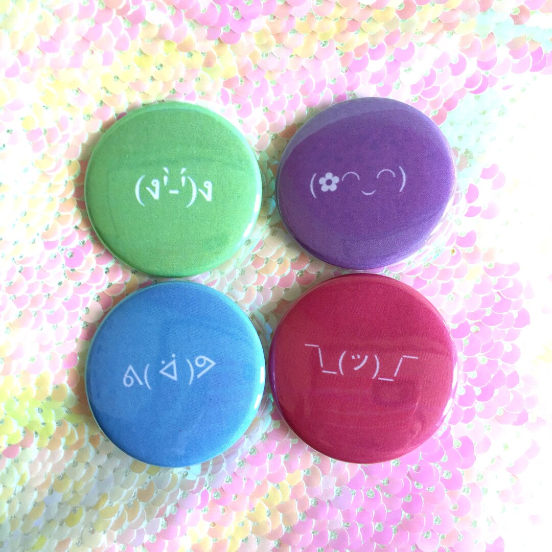 Emoticon Pin Set - Etsy