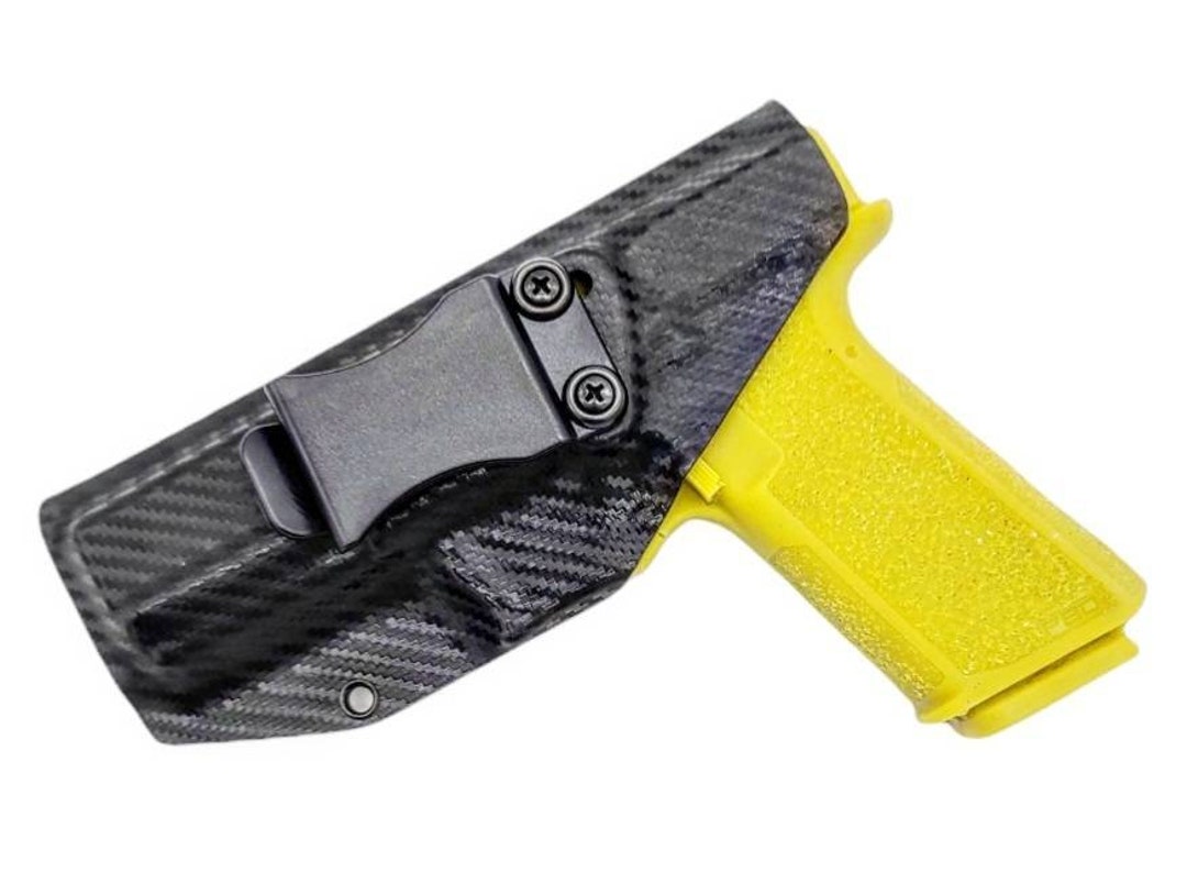 Glock 17 P80 V2 Kydex Holster - Black Carbon Fiber Kydex - Right Hand ...