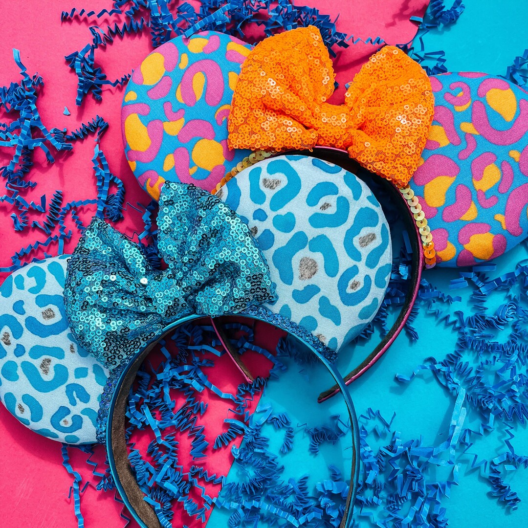 Animal Print Mouse Ears || Colorful Leopard - Etsy
