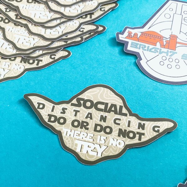 Social Distancing Sticker - Etsy