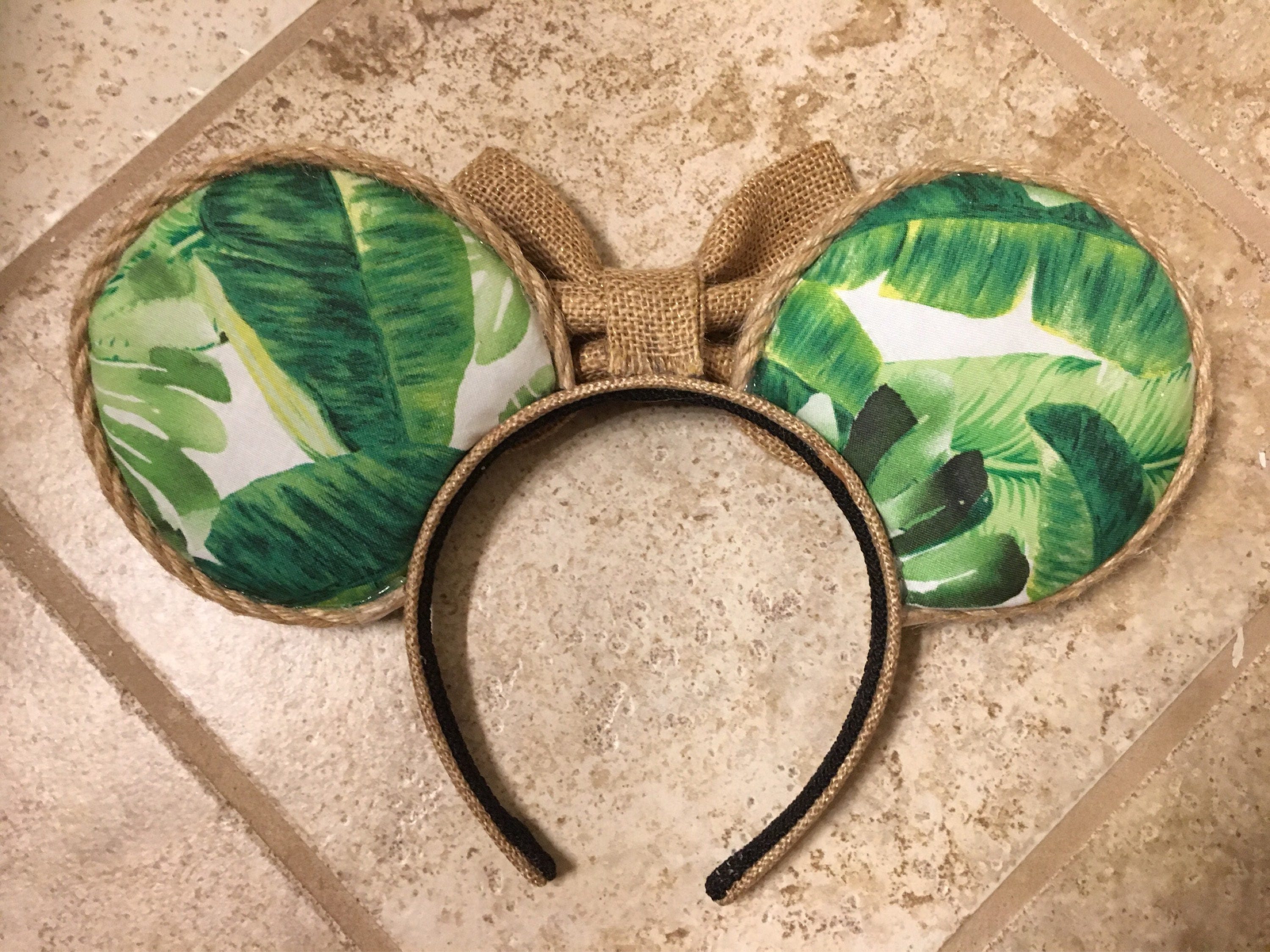 Palm Leaf Animal Kingdom Mouse Ears - Etsy