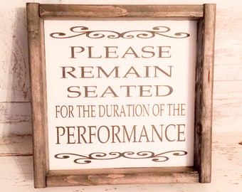 Please remain seated | Etsy