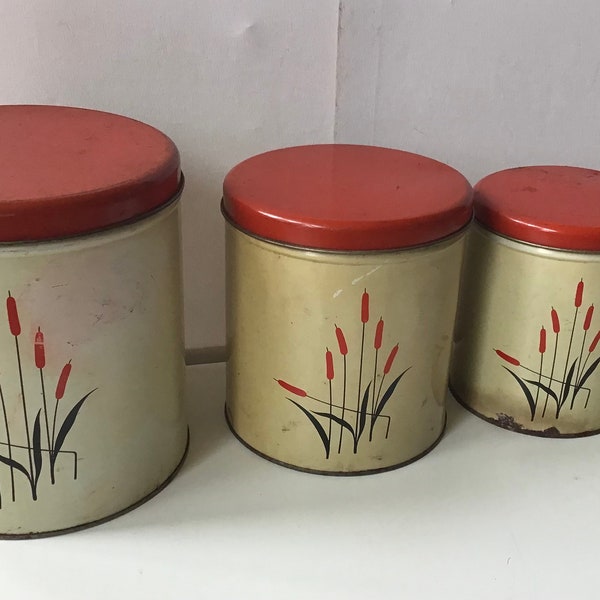 Retro Canister Set - Etsy