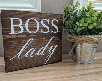 Mini Boss Desk Sign - Etsy