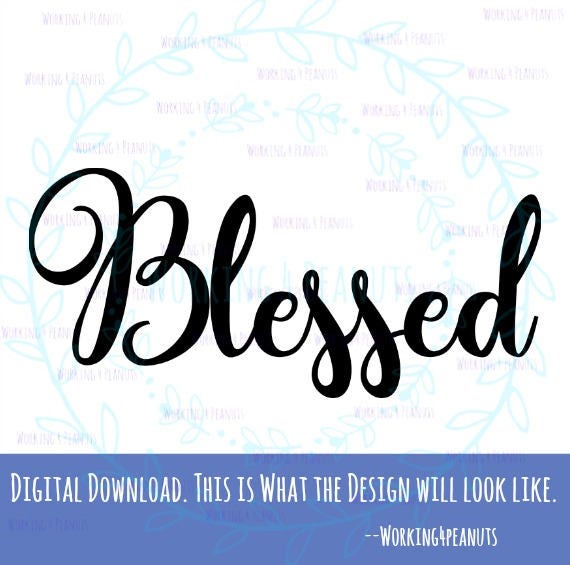 Blessed Svg Blessed Svg Files Thankful and Blessed Fall - Etsy