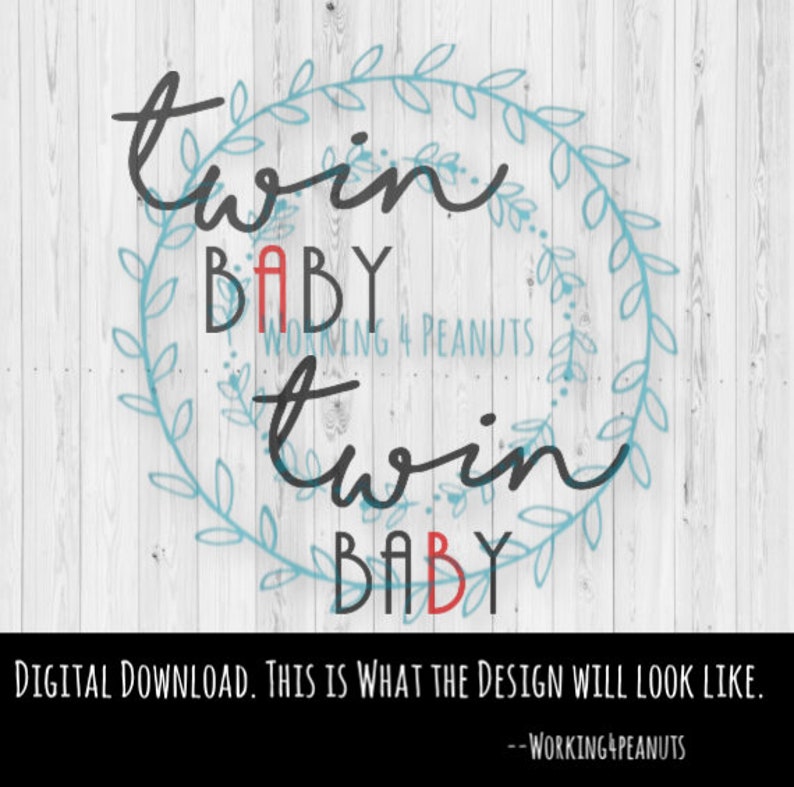 Twins Svg, Twin Boys Svg, Twin Girls Svg, Twins Shirt, Matching Outfits ...