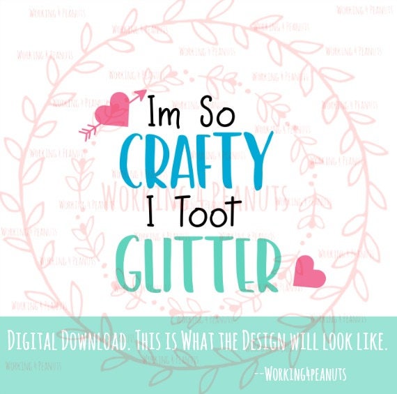 Crafty Svg Girl Svg Im so Crafty Crafty Girls Sparkles Svg Glitter Svg ...