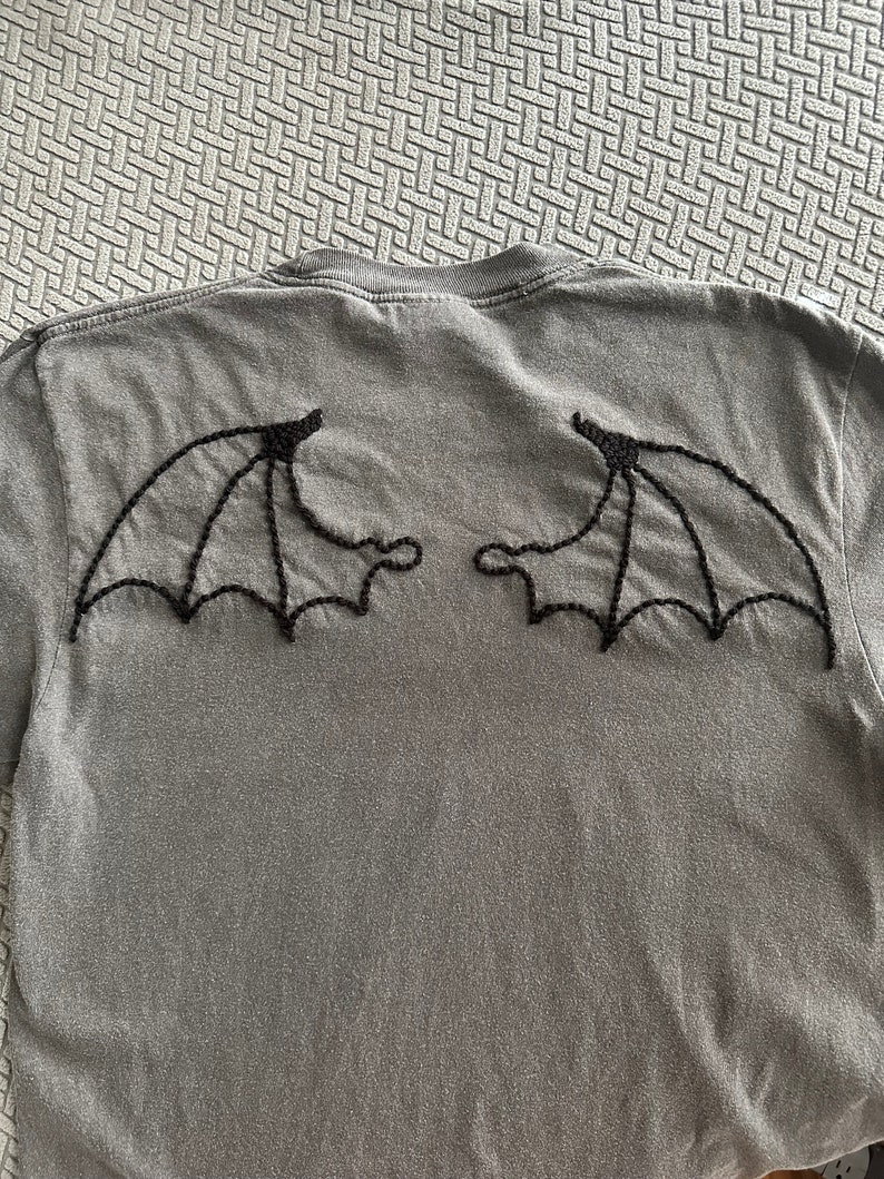 Bat Boys Acotar Rhysand Booktok Bookish Chunky Hand Embroidery Shirt ...
