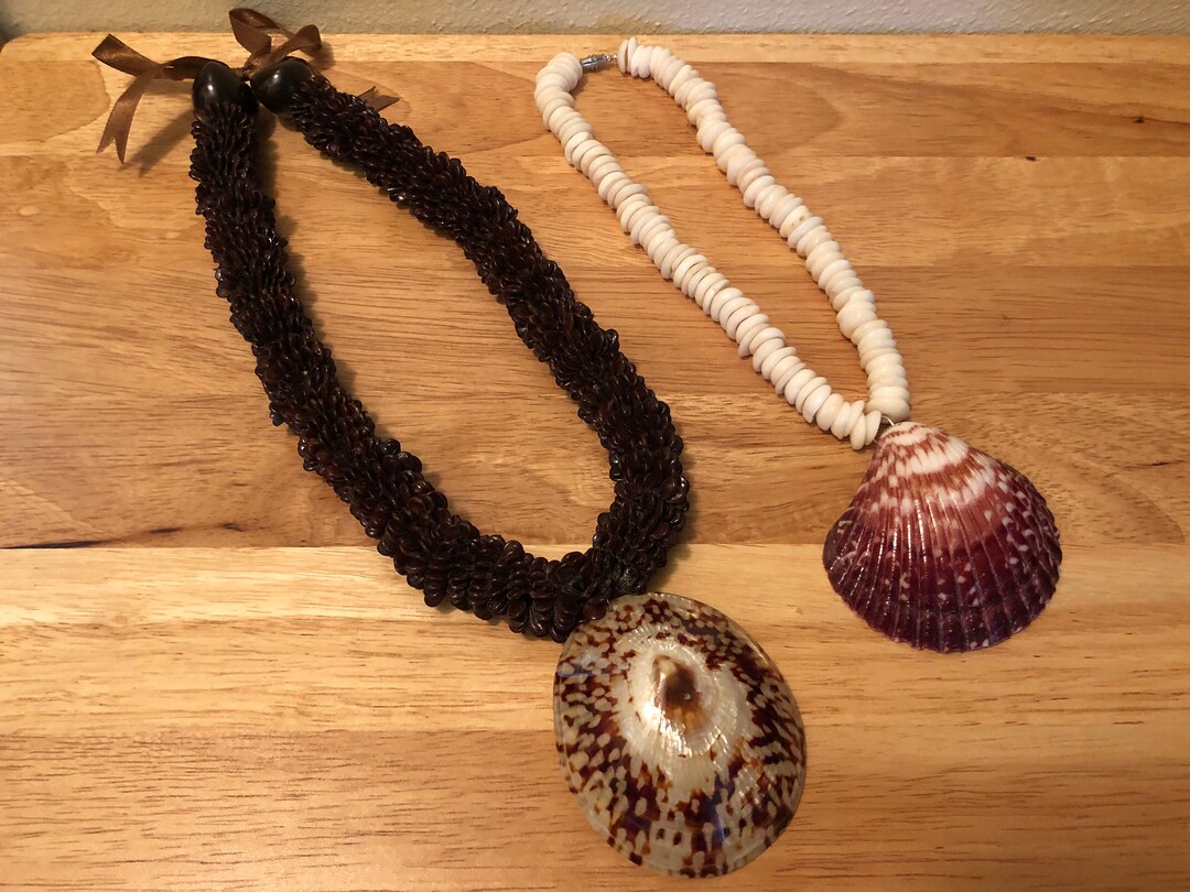 XL Opihi Shell Necklace/lg Clam Shell Necklace,shell Necklaces,shell ...