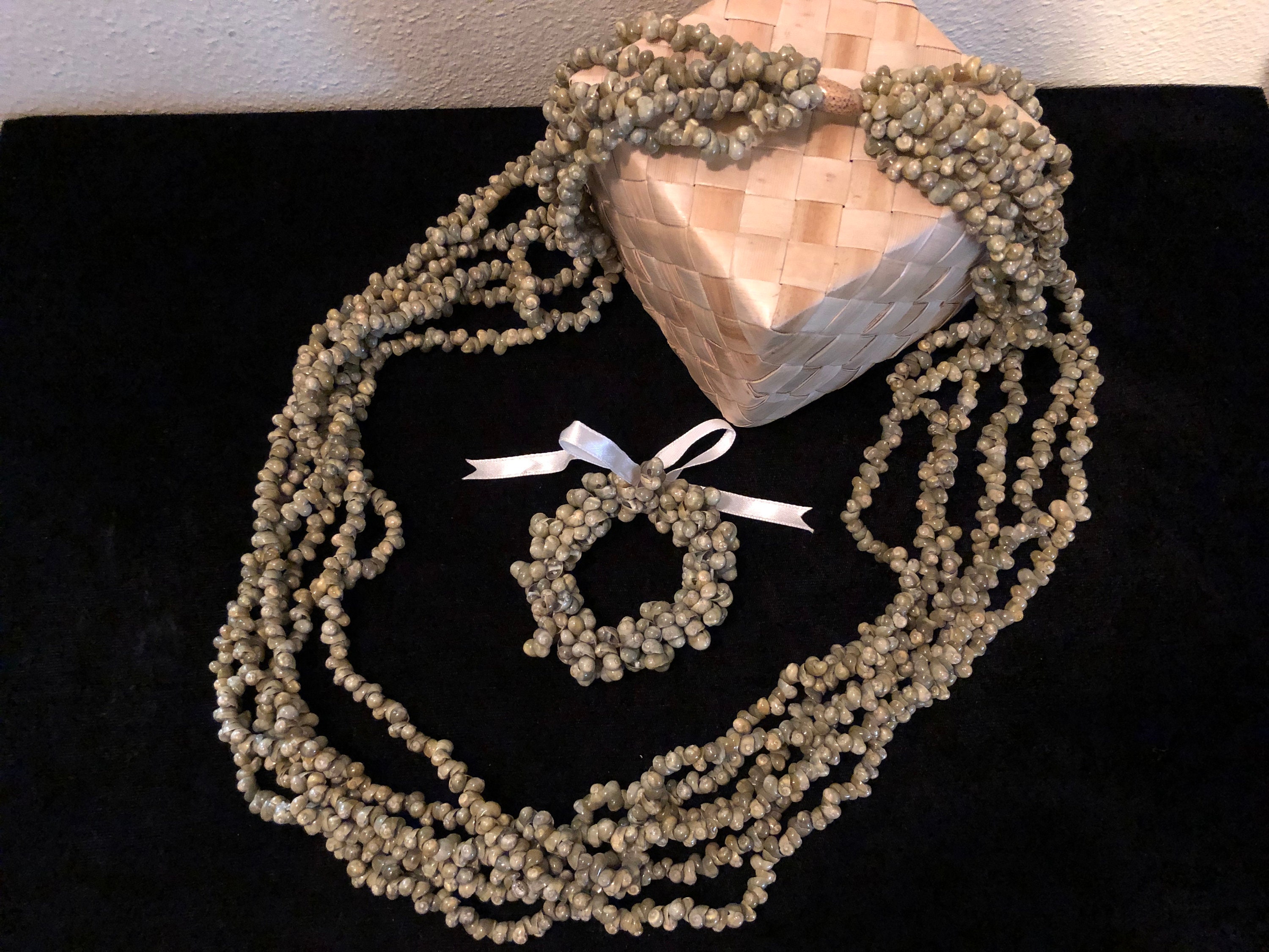 Green Mongo Shell Jewelry Setvintage Jewelrycostume | Etsy