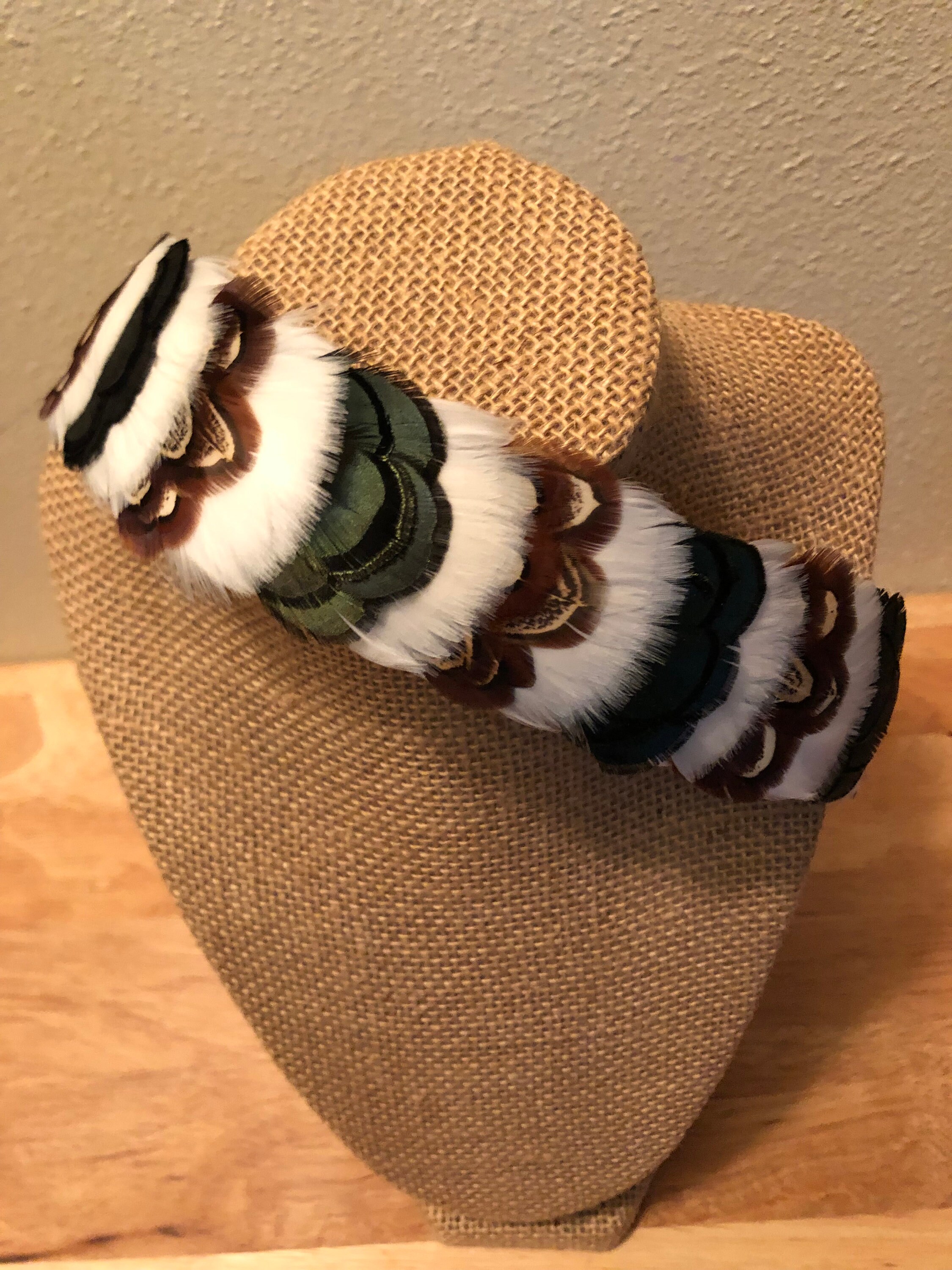 Lei Humu Papa A' Me Lei Kolohala Mix,pheasant & Goose Hat Band,lei Po'o ...