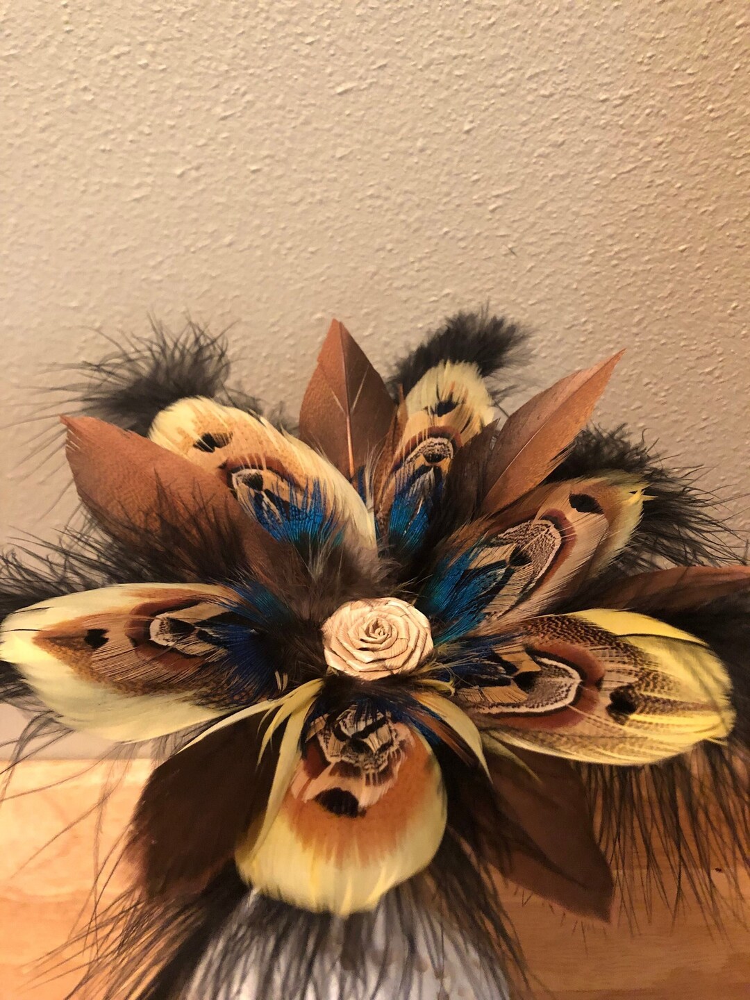 Tribal Feather Hair Pick,hair Decor,feather,feather Hair Art,polynesian ...