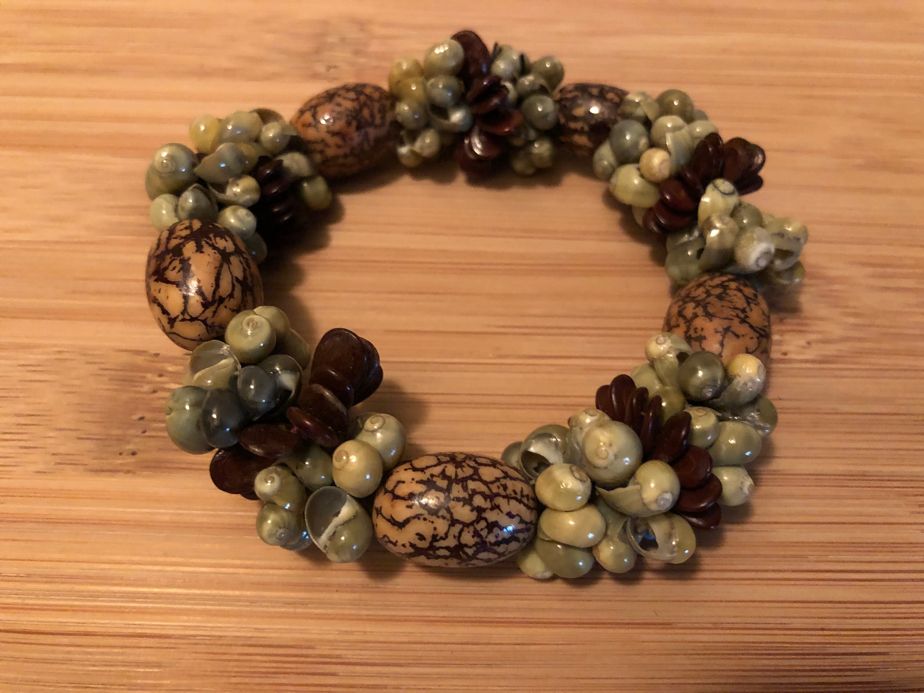 Ohia Lehua Seed Bead Lei Choker Set,Koa Seed Bead Choker Set,Hawaiian ...