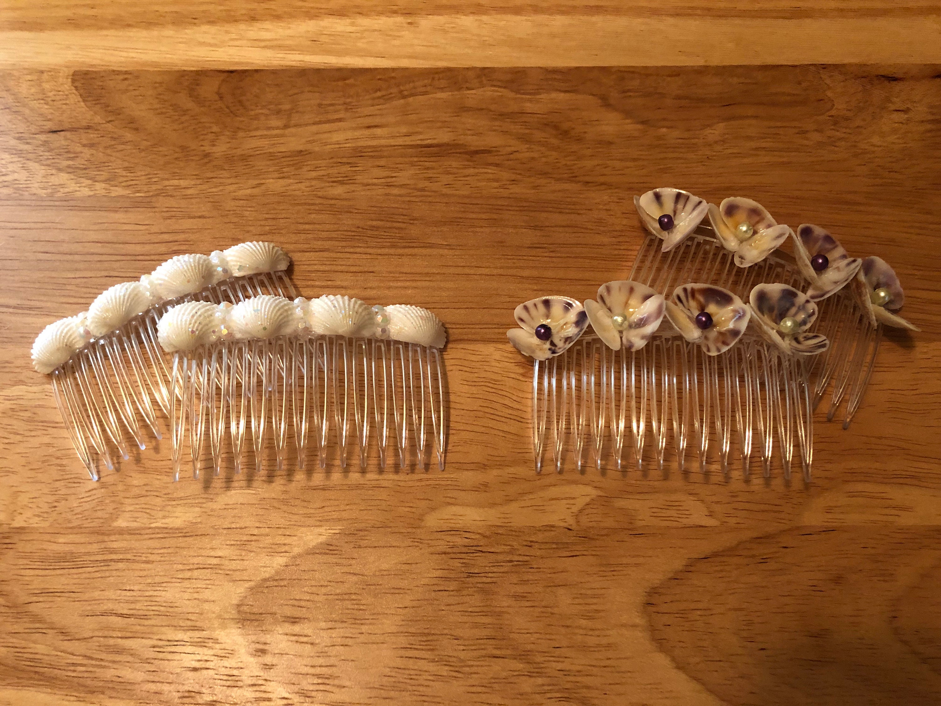 Variety Shell Hair Comb Sets,small Shell Hair Combs,dainty Shell Hair ...
