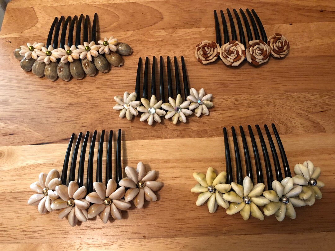 Multi Choice French Hair Comb Pieces,hand Made in Maui,custom Made French Combs,hawaiian Style ...