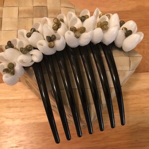 Large Pikake Theme Bubble Shell French Comb,decorative Shells,hawaiian ...