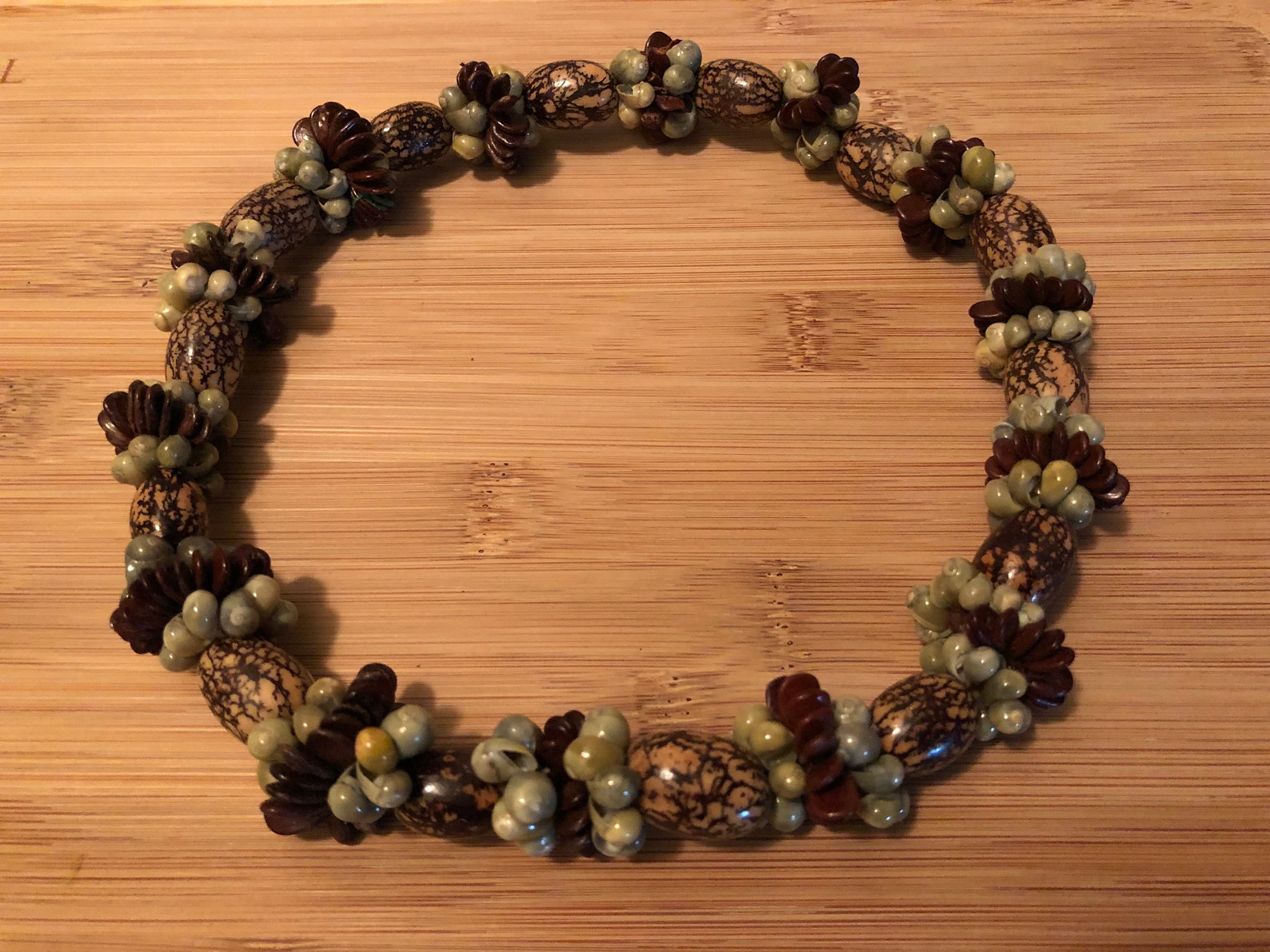 Ohia Lehua Seed Bead Lei Choker SetKoa Seed Bead Choker - Etsy España