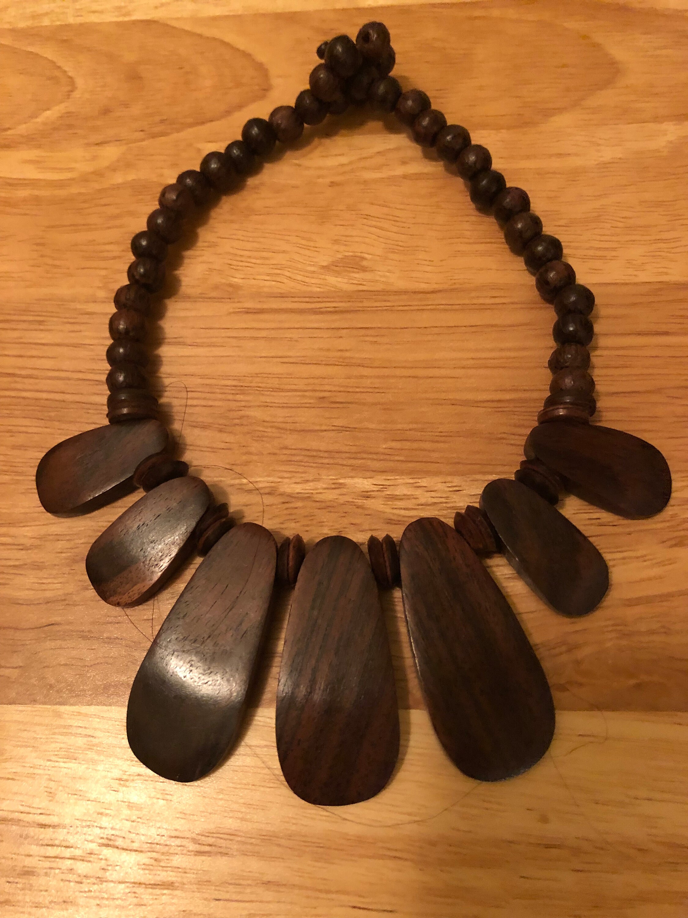 Monkey Pod Wood Choker Jewelry SetPolynesian Style | Etsy