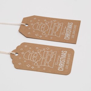 Holiday Gift Tag - Merry Christmas, Happy Holidays, Santa Claus ...
