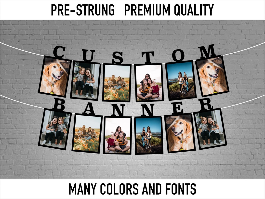 Custom Photo Banner - Personalized Engagement, Bachelorette, Birthday ...