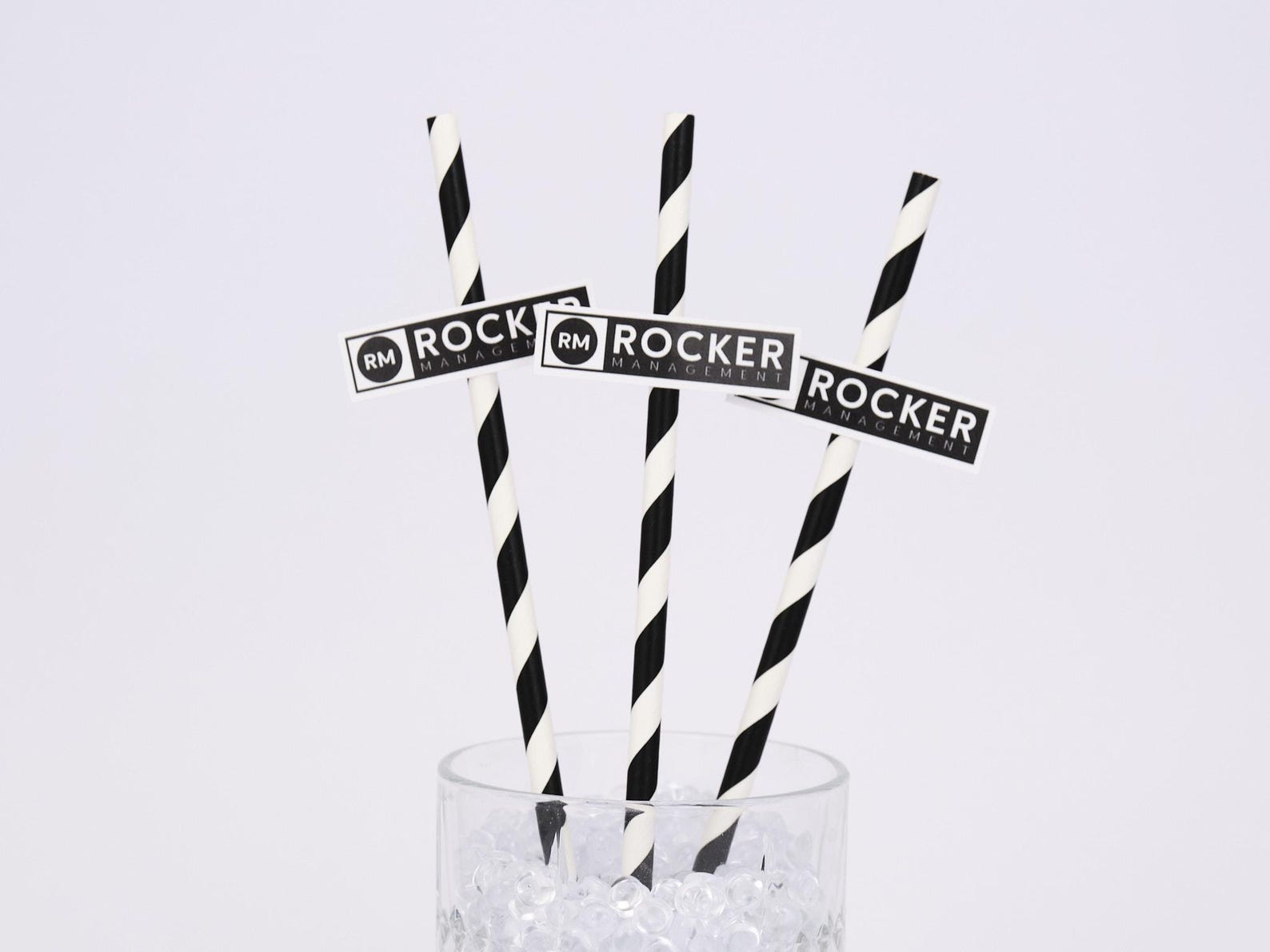 Custom Business Logo Straws - Corporate Event Swag - Company Launch ...