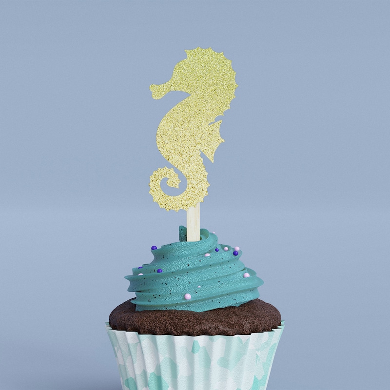 Seahorse Cake Topper - Etsy