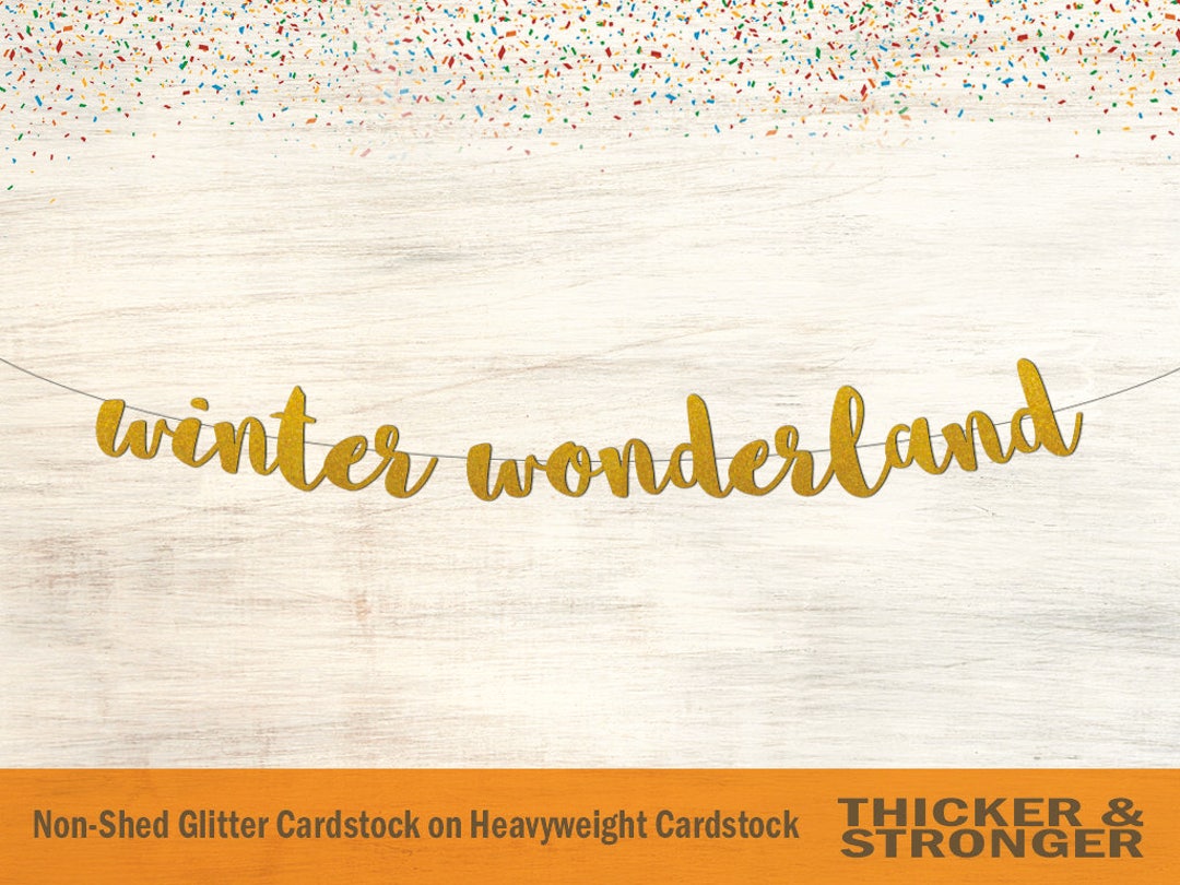 Winter Wonderland Banner, Script Font - Winter Wonderland, Winter ...