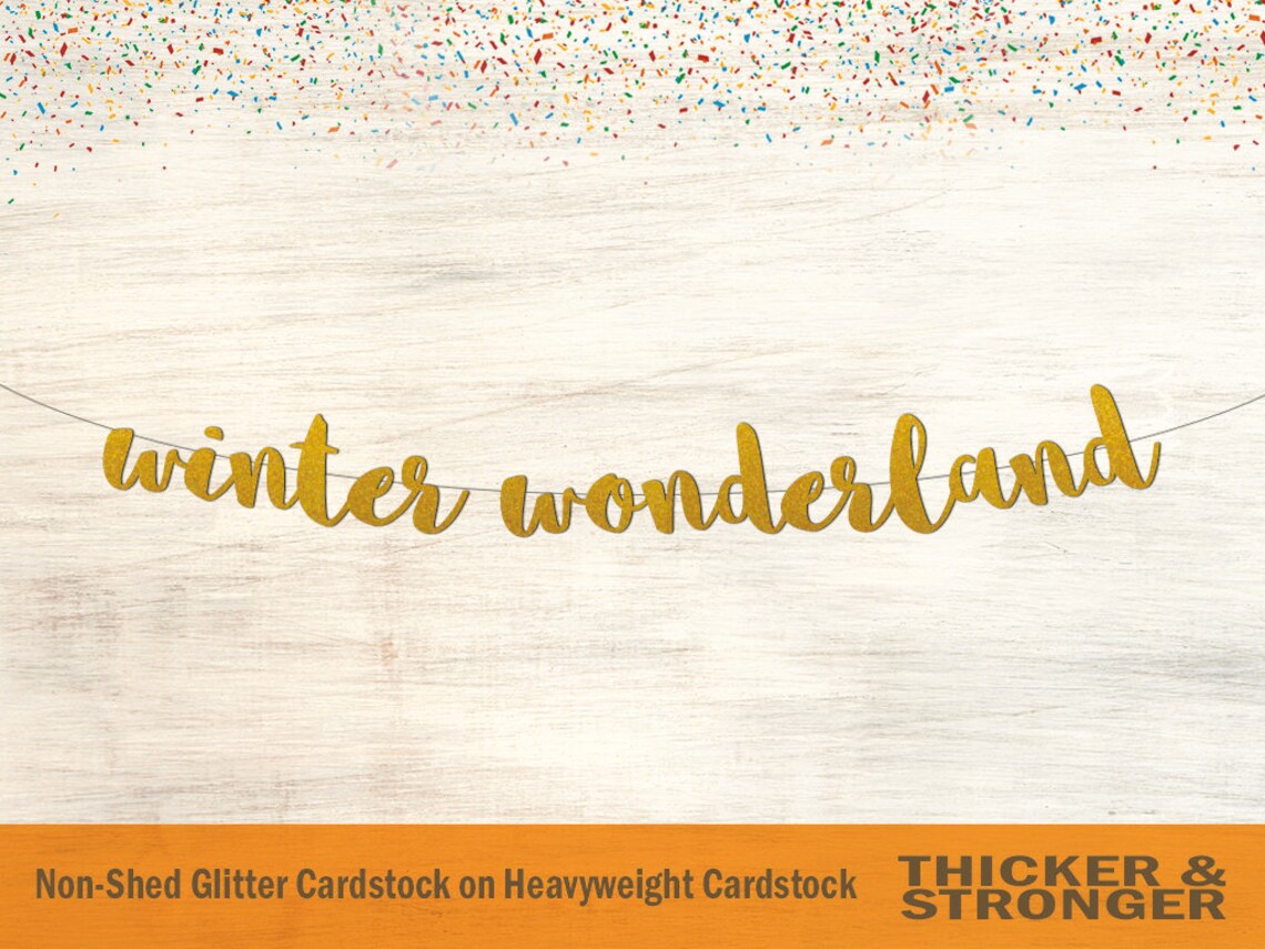 Winter Wonderland Banner Script Font Winter Wonderland - Etsy