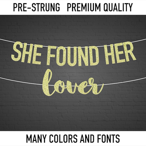 She Found Her Lover Banner - Etsy