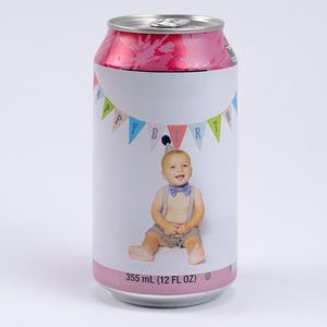 Custom Printed Soda Beer Can Label Wrapper - Vinyl Sticker, Waterproof ...