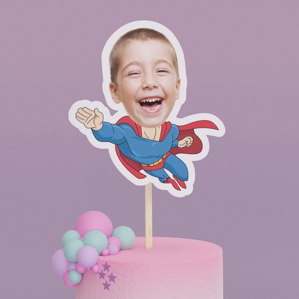 Personalized Superhero Cake Toppers - Etsy